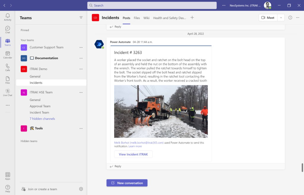 Microsoft Integration - ITRAK 365